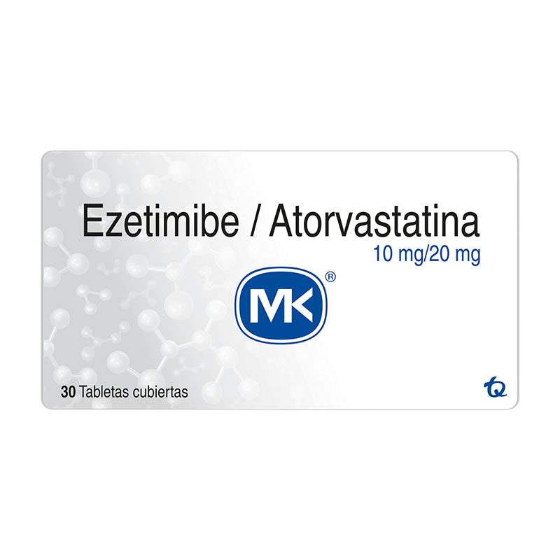 EZETIMIBE 10 MG ATORVAST.20 MG 30 TBS MK – Droguerías Eldorado