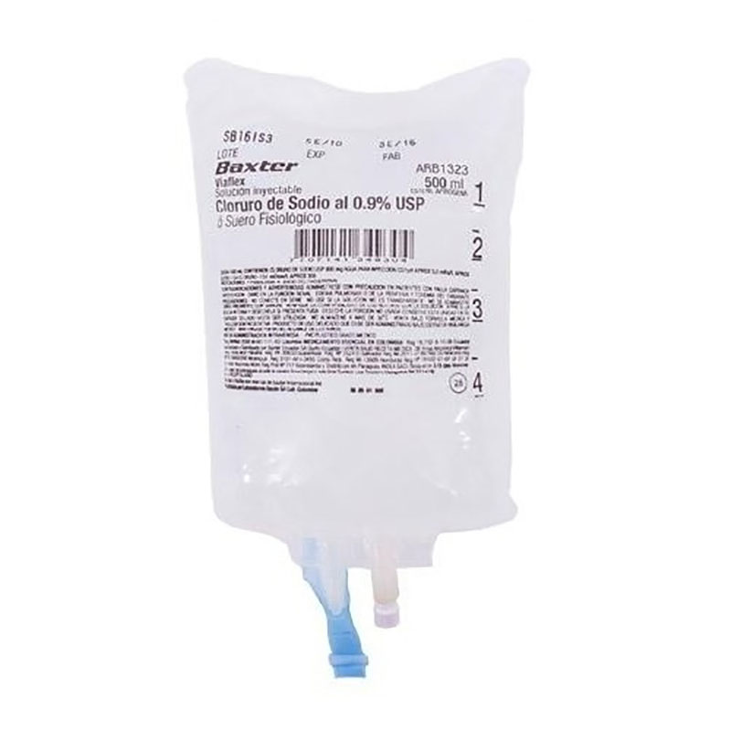 SUERO FISIOLOGICO CLOR.SODIO 500 ML 1323 – Droguerías Eldorado