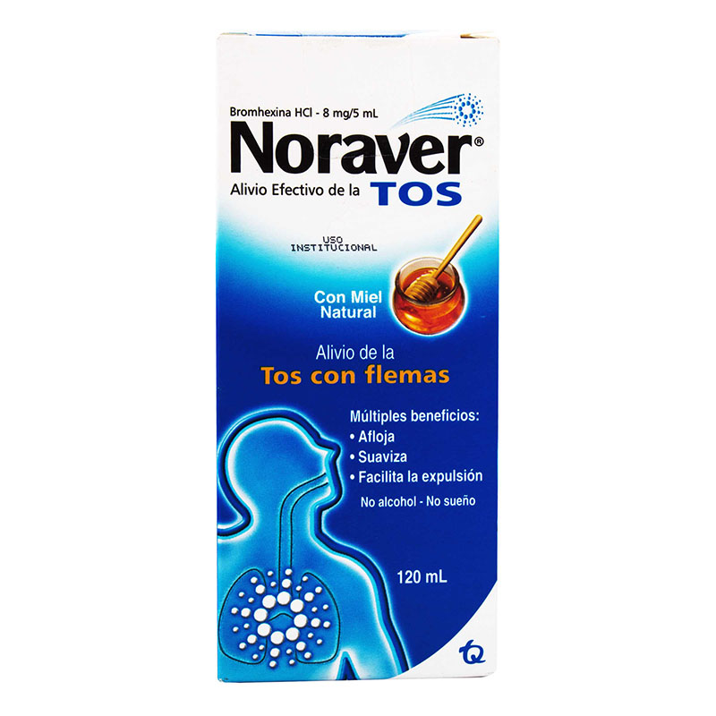 NORAVER TOS MIEL ADULTO JARABE 120 ML – Droguerías Eldorado